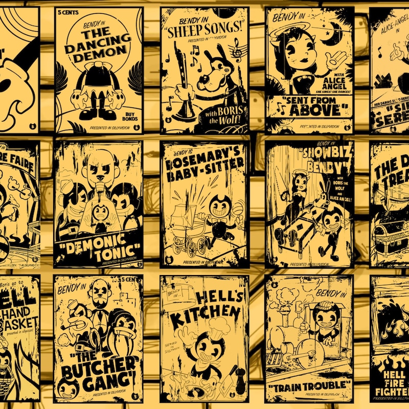 Bendy and the Ink Machine Posters - Etsy