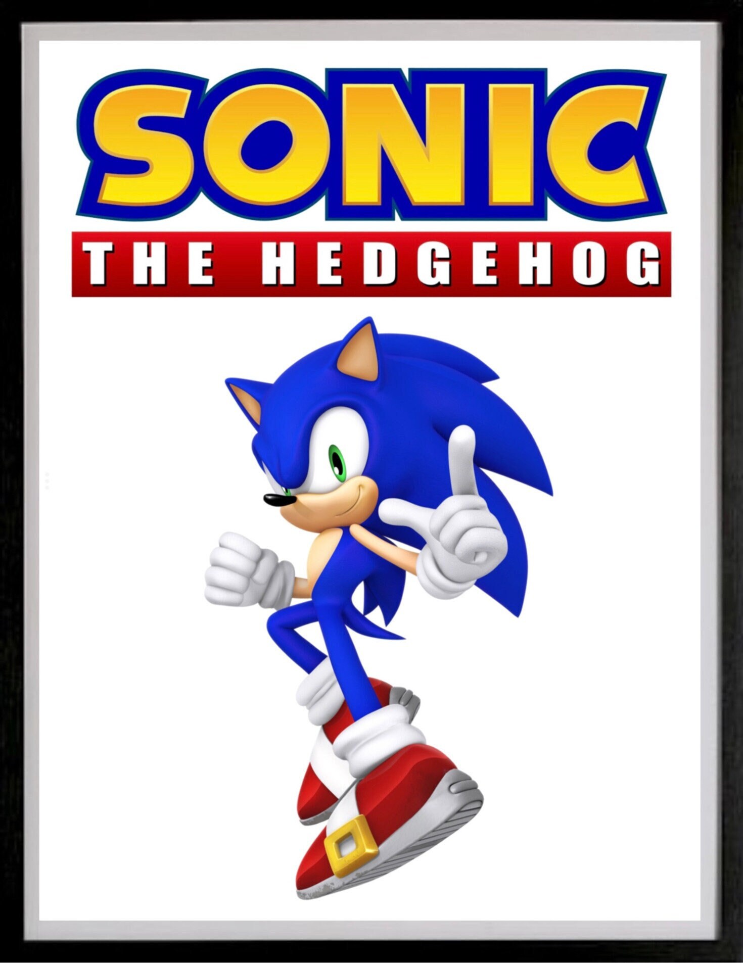 Set of 6 Sonic the Hedgehog Digital Download Poster Bundle for Bedroom ...