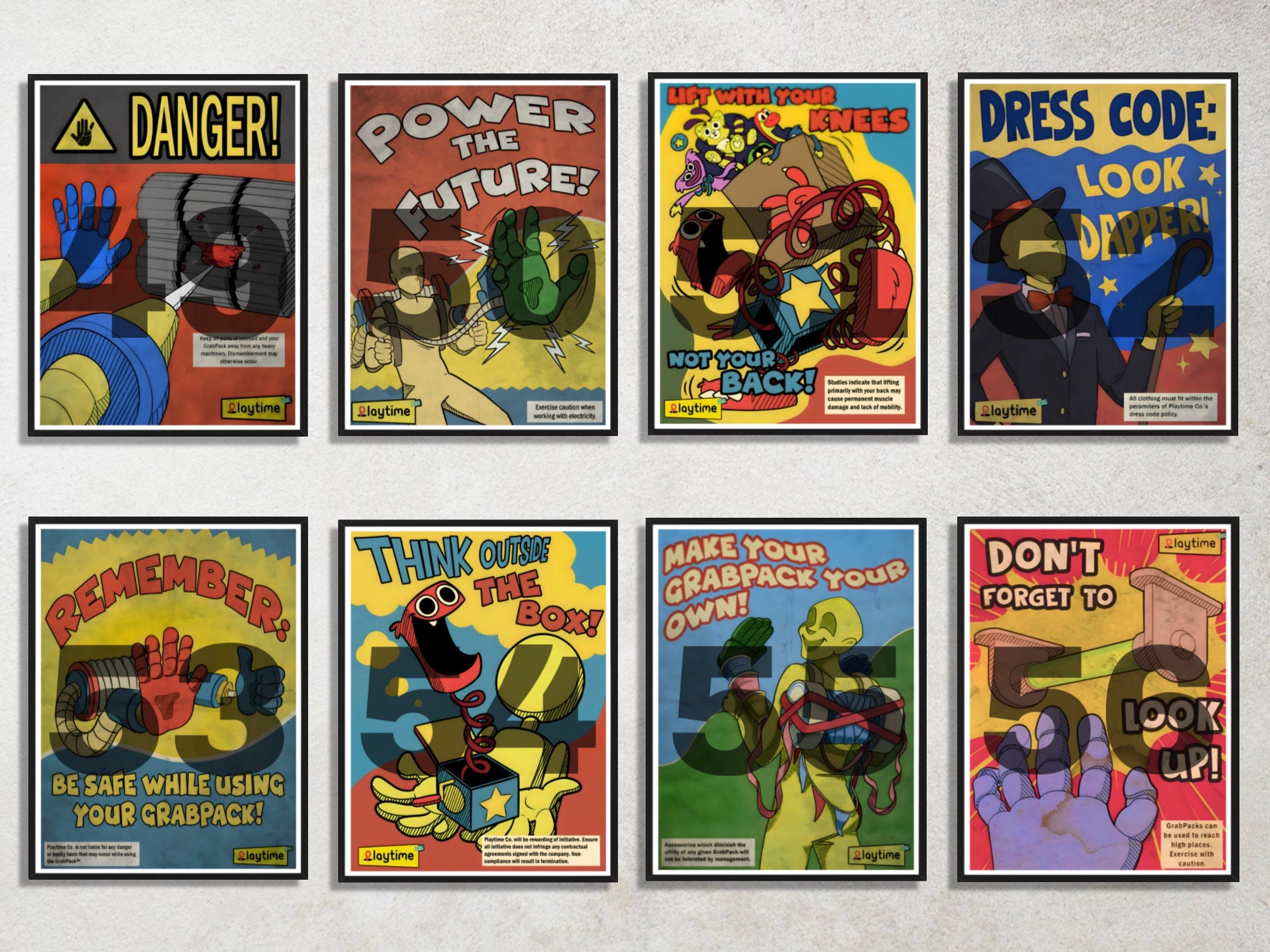 Pick Your Set of 3 Poppy Playtime Digital Download Poster Bundle for ...