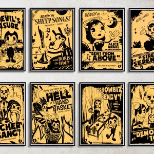 Bendy and the Ink Machine Poster | Bendy Printable Game Digital ...