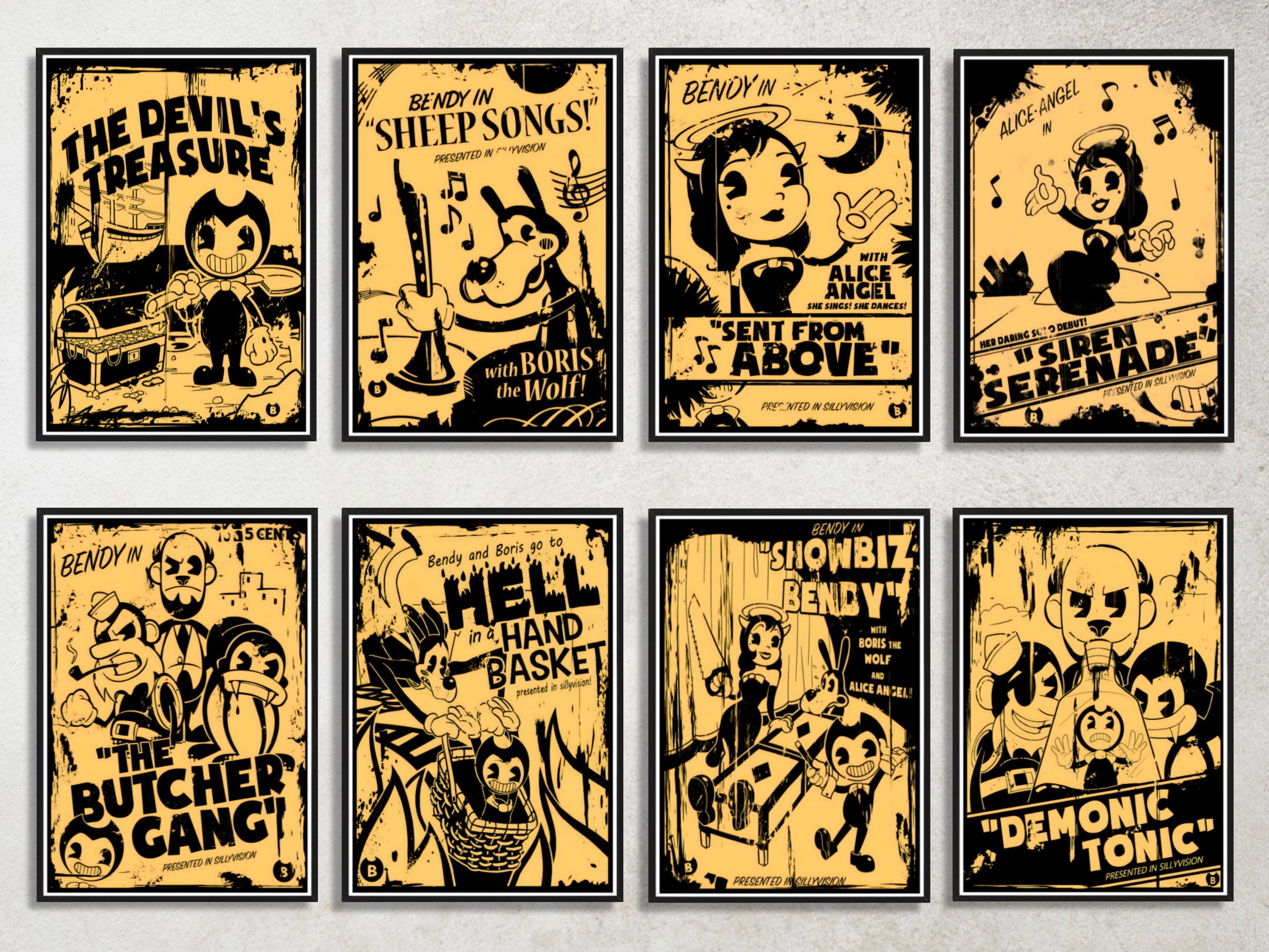 Bendy and the Ink Machine Poster | Bendy Printable Game Digital ...