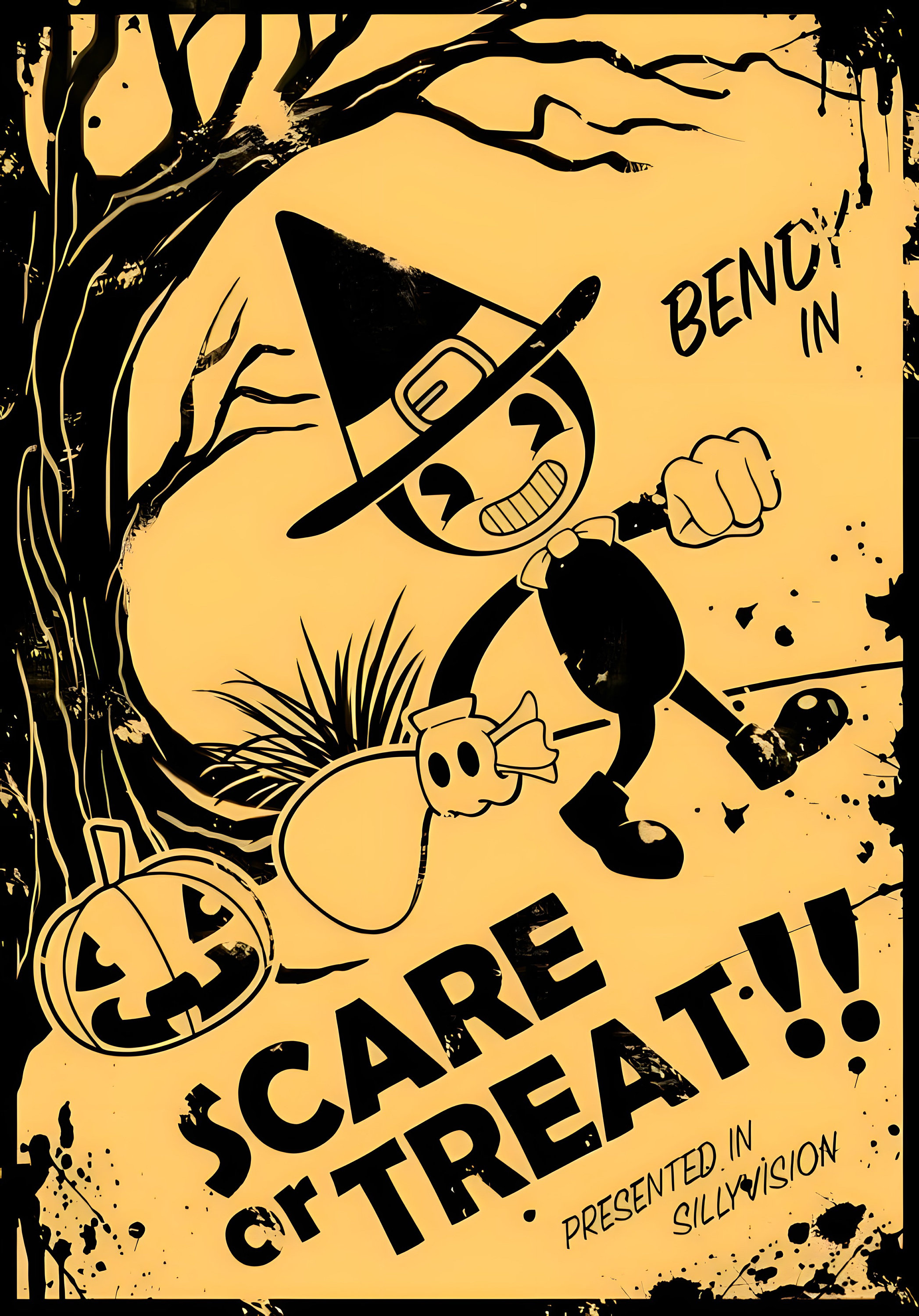 Set of 4 Bendy and the Ink Machine Digital Download Poster Bundle for ...