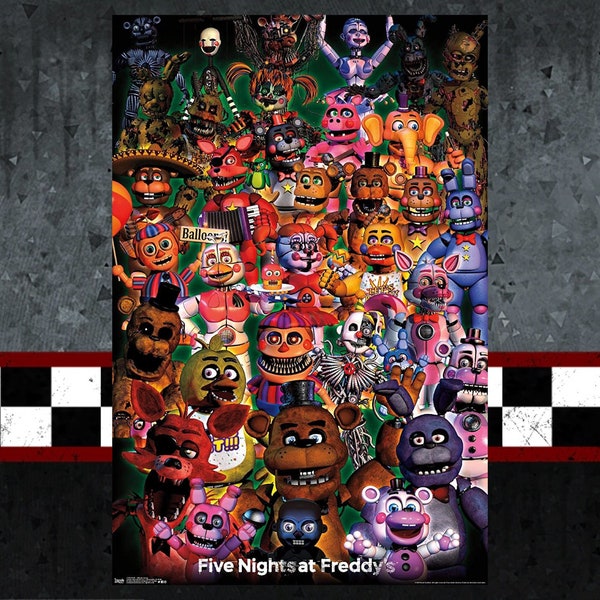 Five Nights at Freddys Celebrate Poster - Etsy