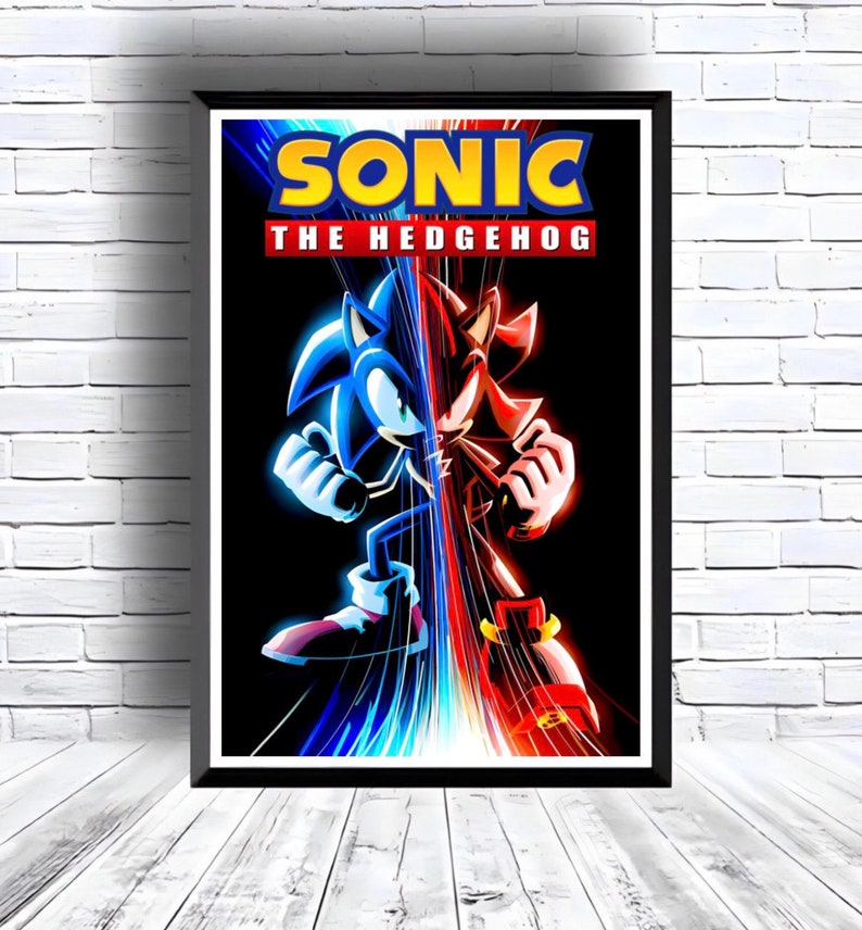 Sonic the Hedgehog Digital Download Poster for Bedroom Decor, Party ...