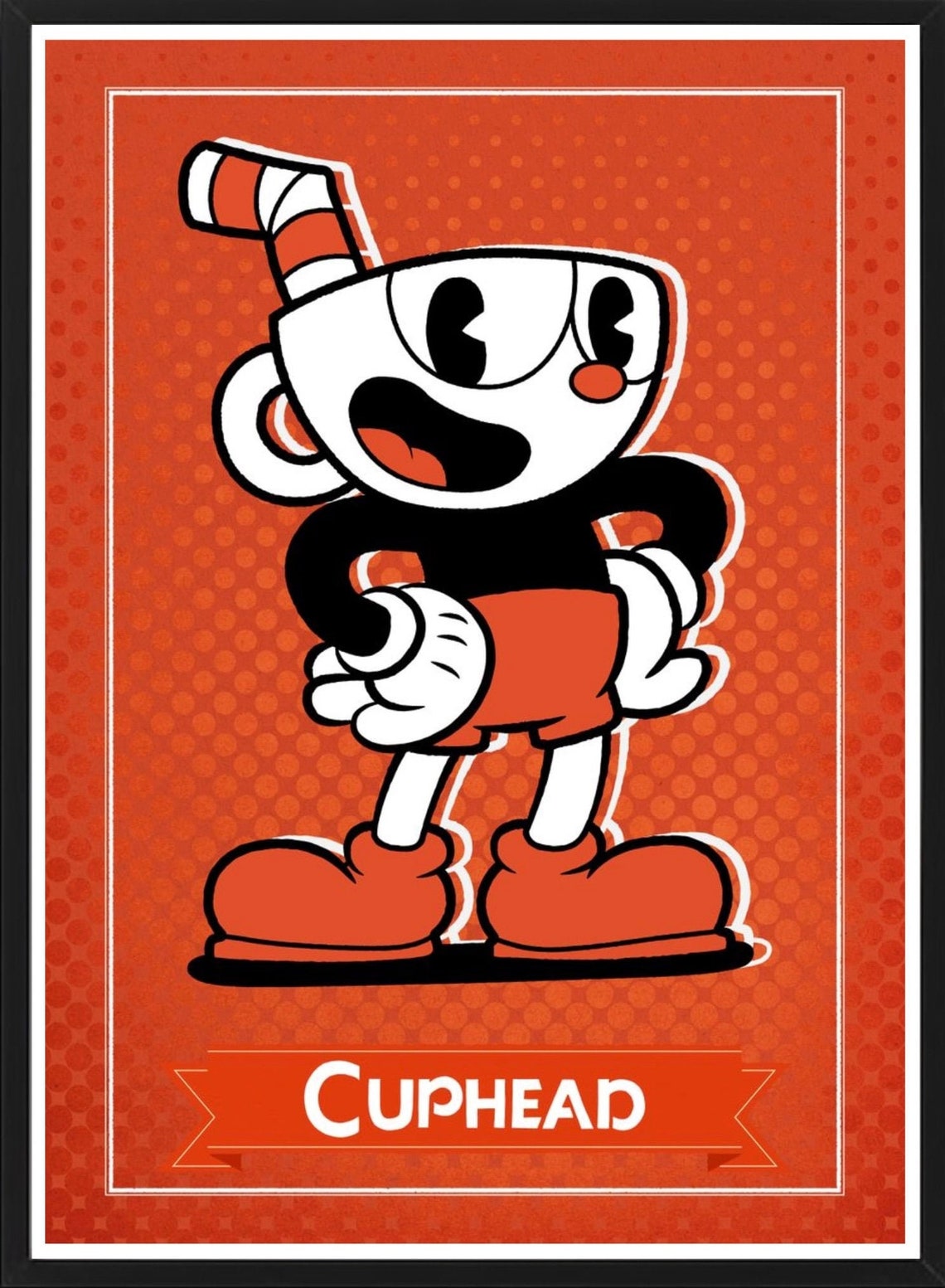Set of 3 Cuphead Digital Download Poster Bundle for Bedroom Decor ...