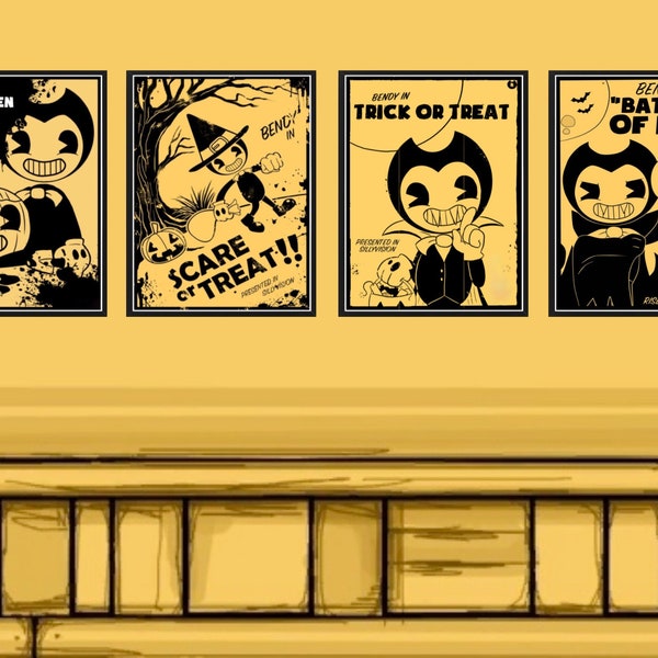 Bendy Posters - Etsy
