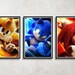 Set of 3 Sonic the Hedgehog Digital Download Poster Bundle for Bedroom ...