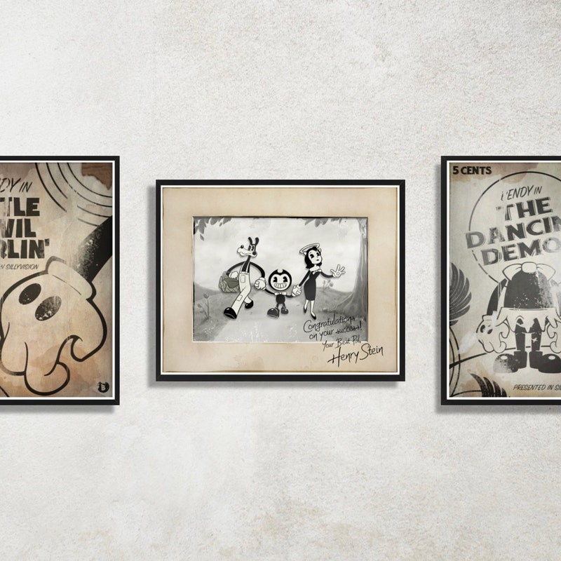 Bendy Posters - Etsy