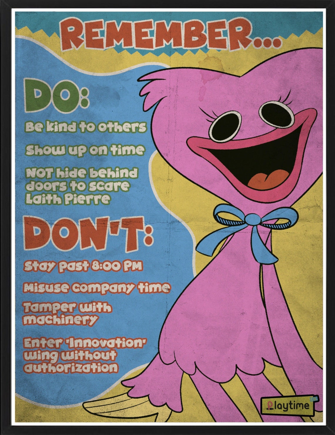 Set of 6 Poppy Playtime Digital Download Poster Bundle for Bedroom ...