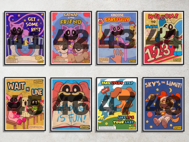 Pick Your Set of 3 Poppy Playtime Digital Download Poster Bundle for ...