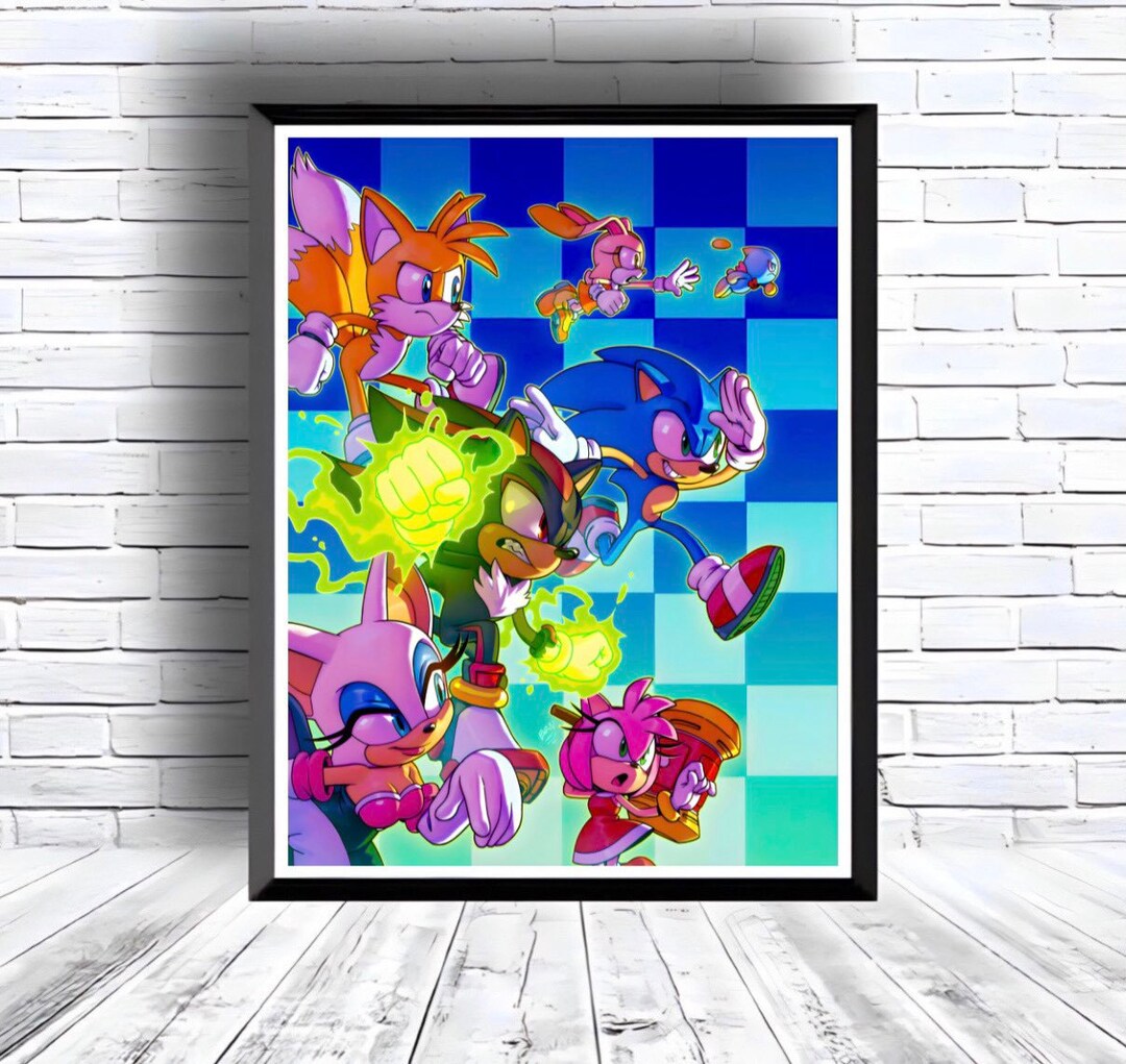 Sonic the Hedgehog Digital Download Poster for Bedroom Decor, Party ...
