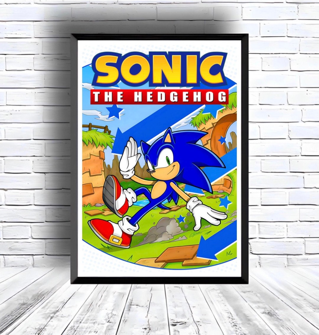 Sonic the Hedgehog Digital Download Poster for Bedroom Decor, Party ...
