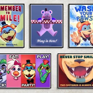 Five Night’s at Freddy’s Poster | FNAF Security Breach Printable Game ...