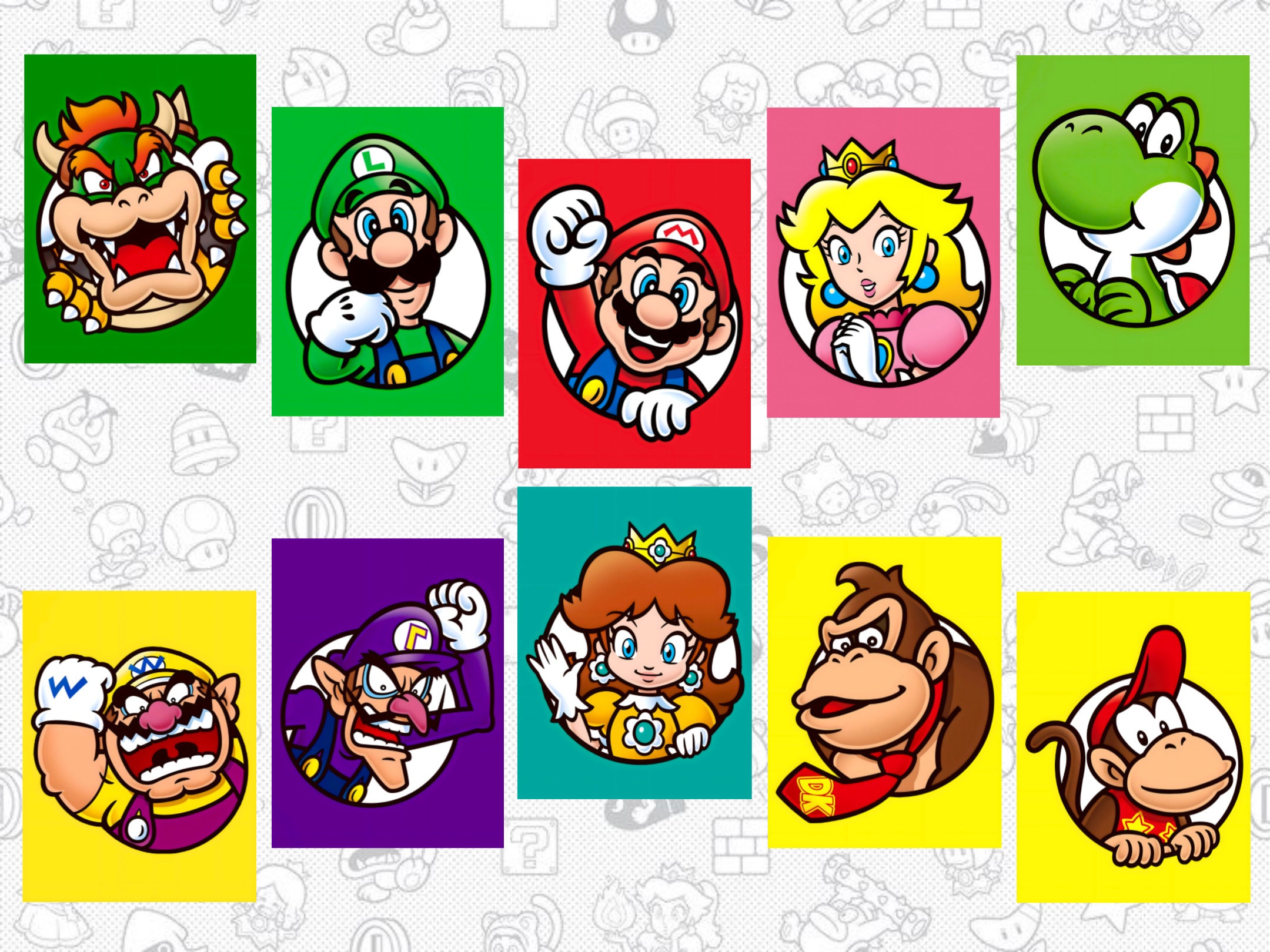Pick Your Set of 3 Super Mario Digital Download Poster Bundle for ...