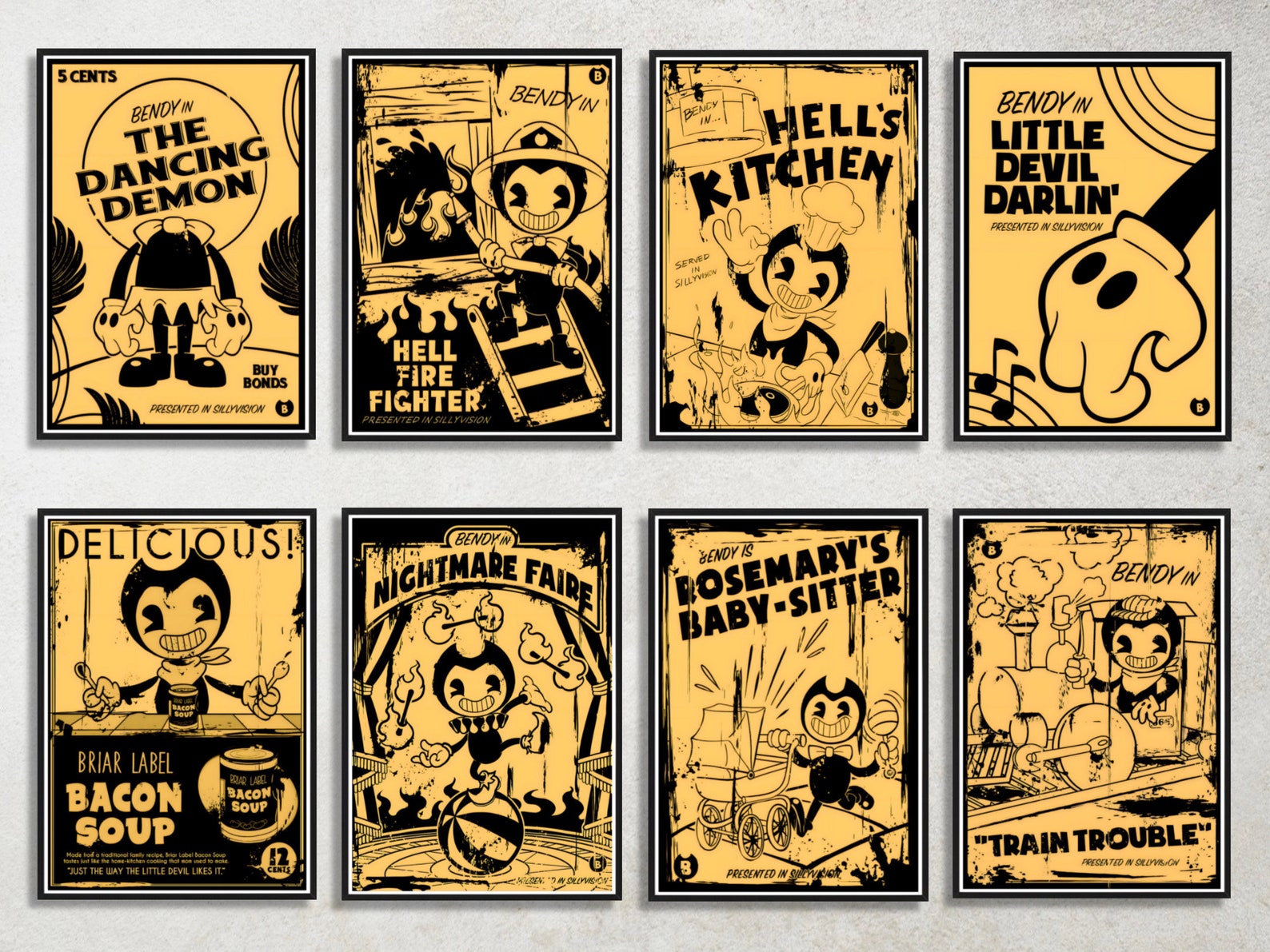 Bendy and the Ink Machine Poster | Bendy Printable Game Digital ...
