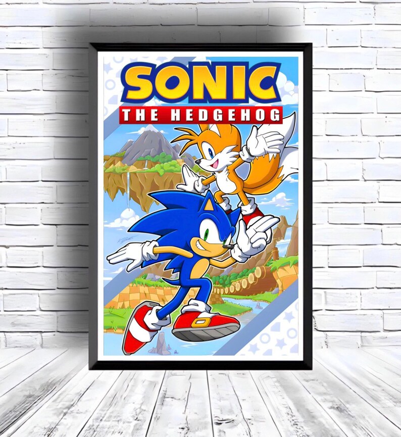 Sonic the Hedgehog Digital Download Poster for Bedroom Decor, Party ...