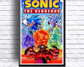 Set of 3 Sonic the Hedgehog Digital Download Poster Bundle for Bedroom ...