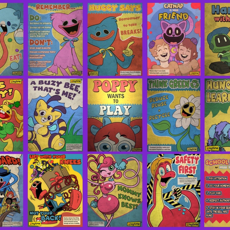 Poppy Playtime Posters - Etsy