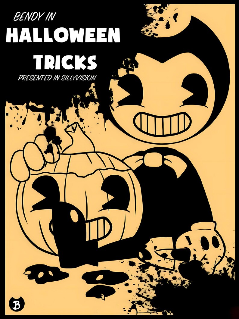 Set of 4 Bendy and the Ink Machine Digital Download Poster Bundle for ...