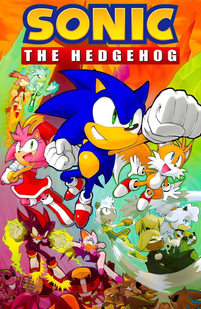 Sonic the Hedgehog Digital Download Poster for Bedroom Decor - Etsy