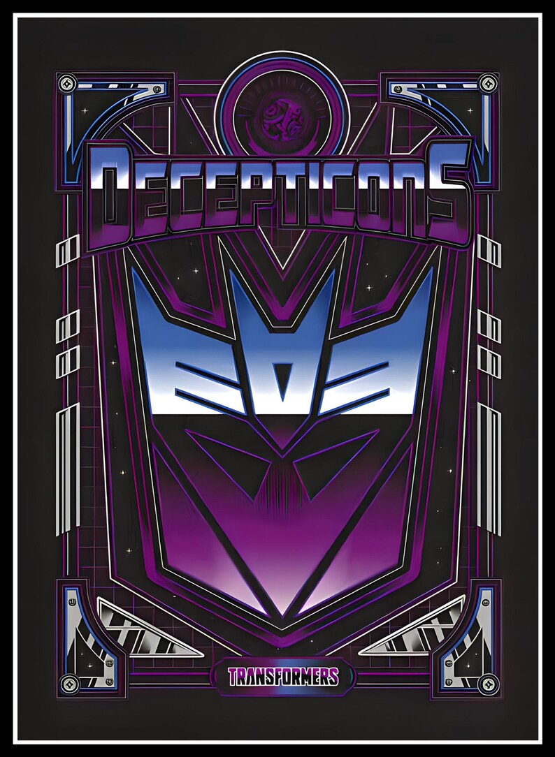 Set of 4 Transformers Digital Download Poster Bundle for Bedroom Decor ...