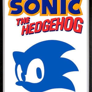 Set of 6 Sonic the Hedgehog Digital Download Poster Bundle for Bedroom ...