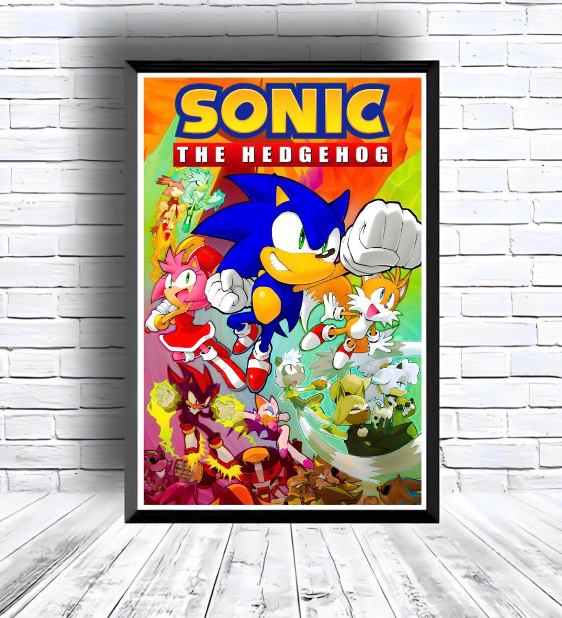 Sonic the Hedgehog Digital Download Poster for Bedroom Decor, Party ...