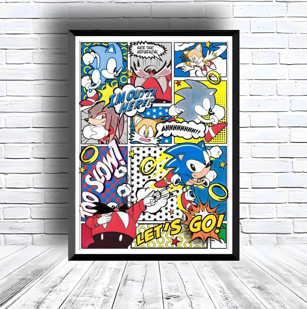 Sonic the Hedgehog Digital Download Poster for Bedroom Decor, Party ...
