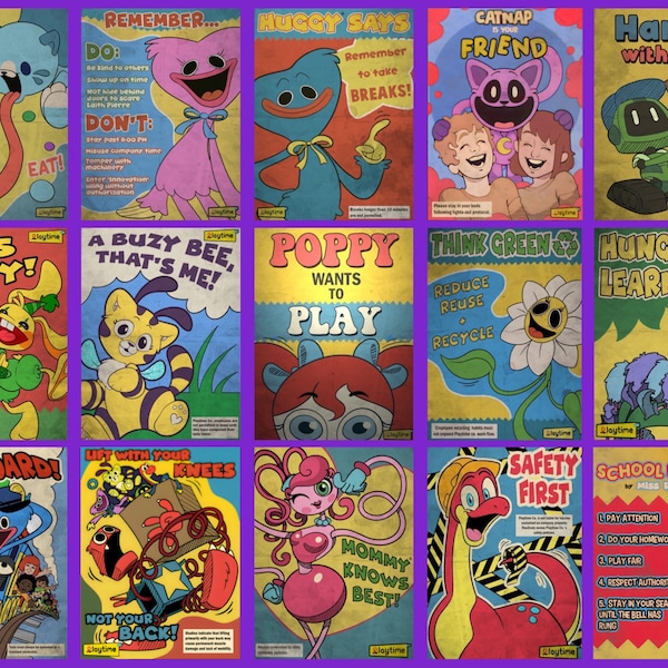 Poppy Playtime Posters - Etsy