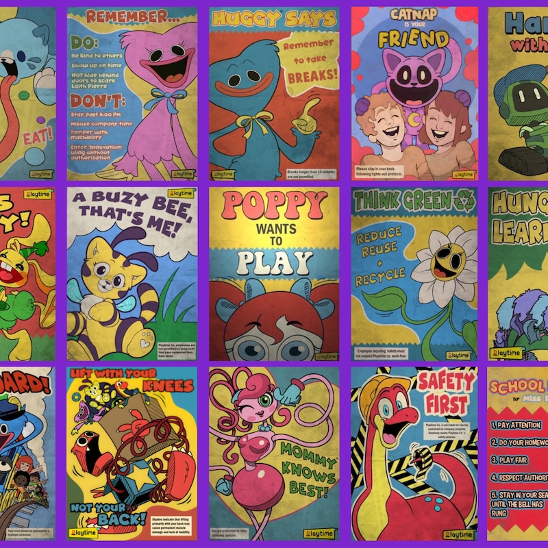 Poppy Playtime Posters - Etsy