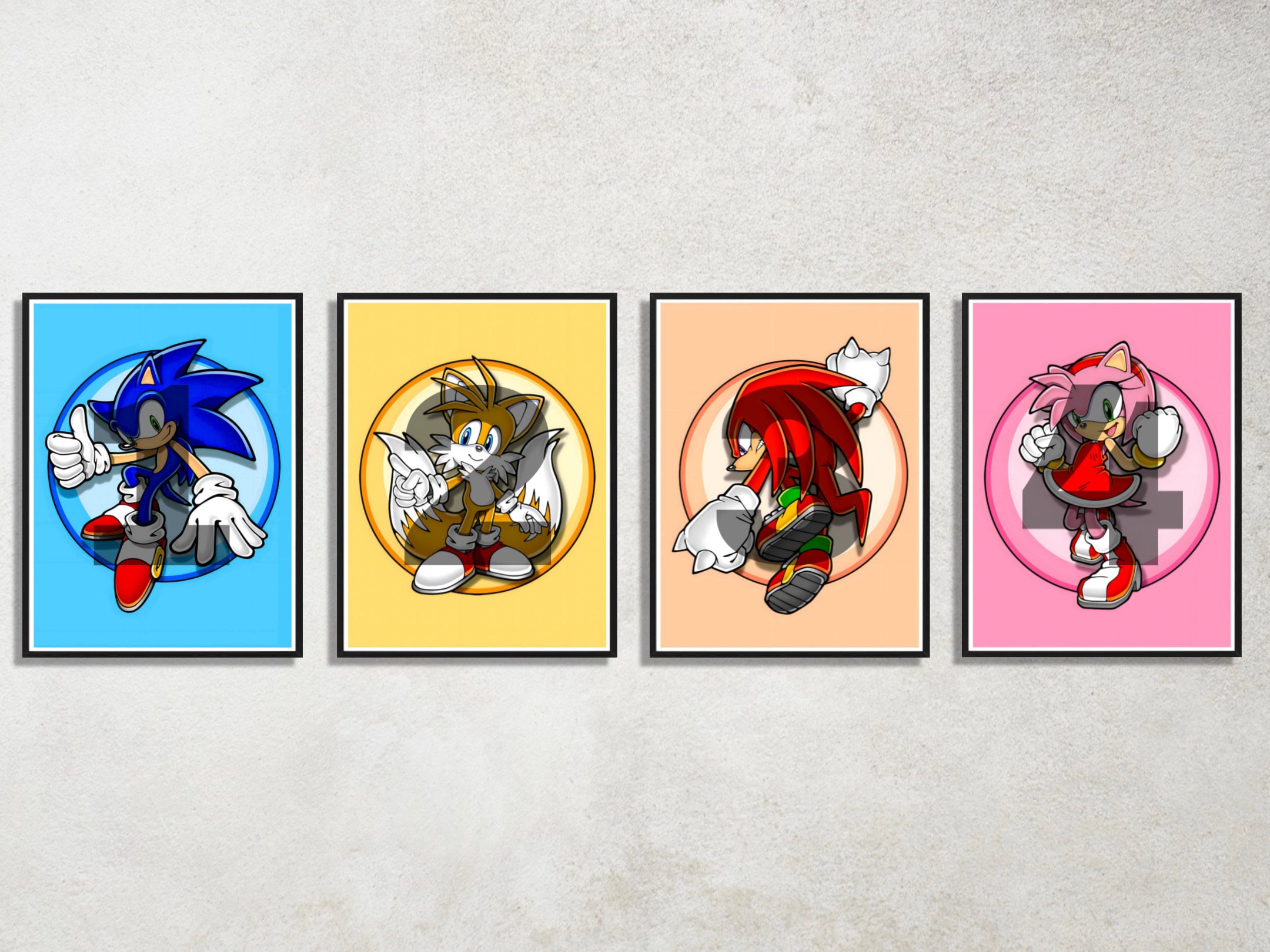 Pick Your Set of 5 Sonic the Hedgehog Digital Download Poster Bundle ...