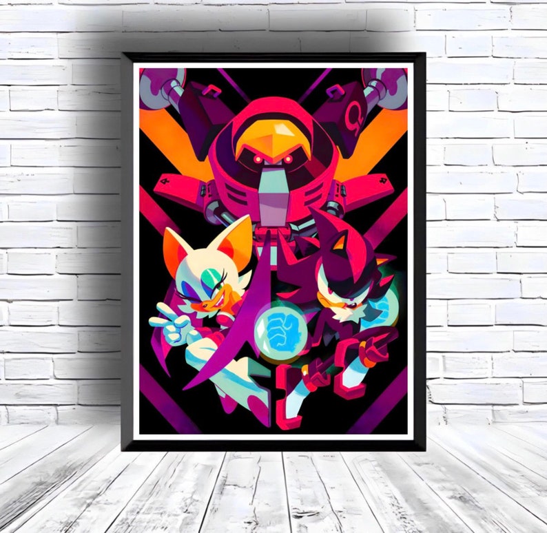 Sonic the Hedgehog Digital Download Poster for Bedroom Decor, Party ...
