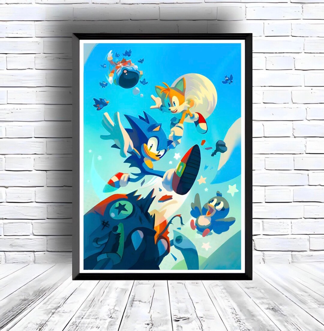 Sonic the Hedgehog Digital Download Poster for Bedroom Decor, Party ...