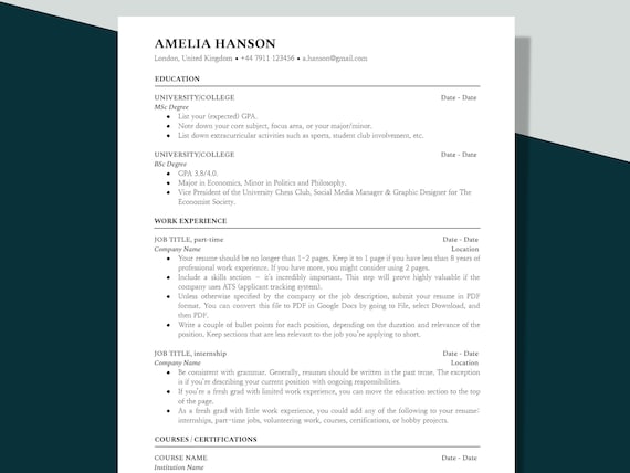 Resume For Graduate 8 Graduate CV Examples, Templates & Tips For 2025