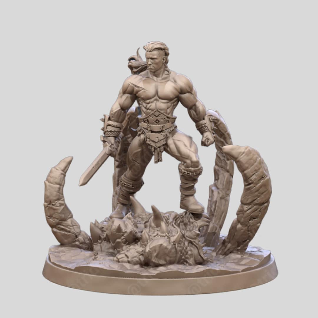 Conan STL, 3D Digital Printing STL File, Hyborian Age, 3D Model Stl, 3d ...