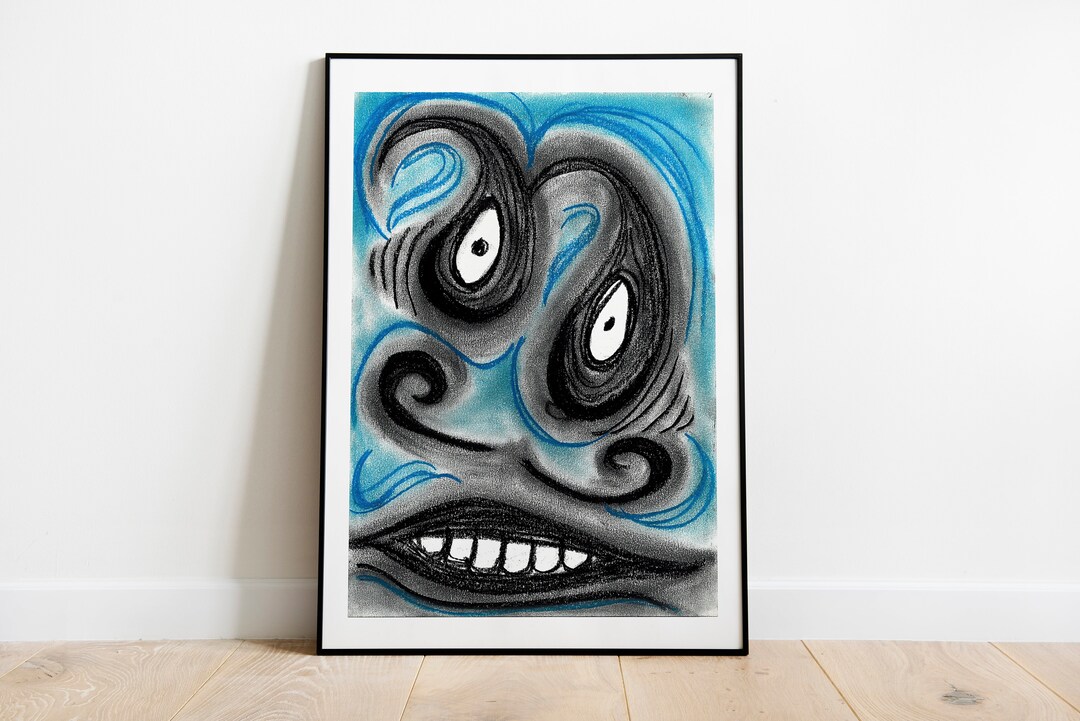 Dali Salvador Dali Portrait Pastel Digital Portrait of - Etsy