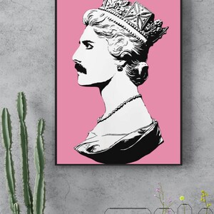 Queen Fan Gift Idea Freddie Mercury Poster Digital Art - Etsy