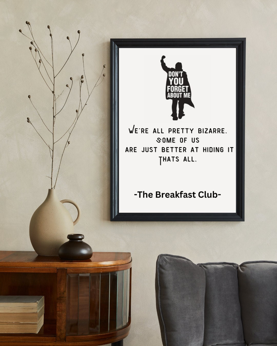 Retro Movie Quote Wall Art - the Breakfast Club Printable - Etsy