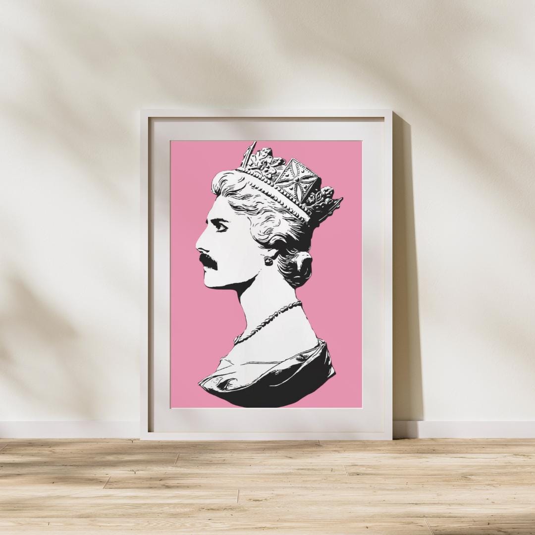 Queen Fan Gift Idea Freddie Mercury Poster Digital Art - Etsy
