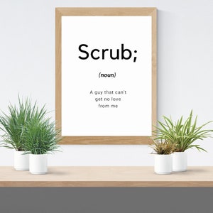 Vintage TLC No Scrubs Poster - 90s Music Lyrics Print - Etsy