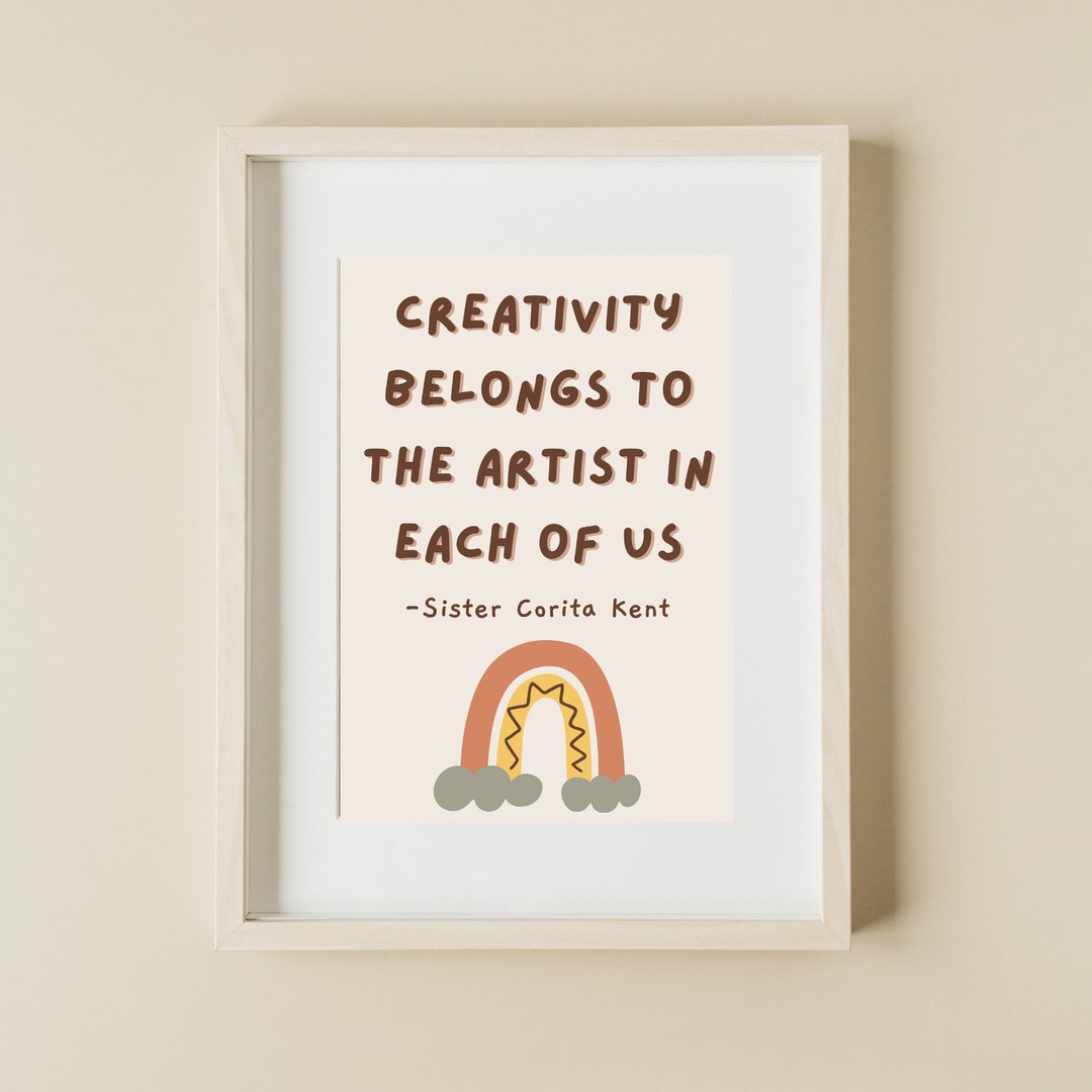 Creativity Quote Poster, Quote Prints, Typography, Playroom Wall Art ...