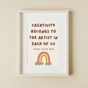 Creativity Quote Poster, Quote Prints, Typography, Playroom Wall Art ...