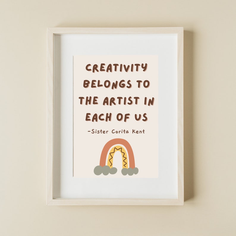 Creativity Quote Poster, Quote Prints, Typography, Playroom Wall Art ...