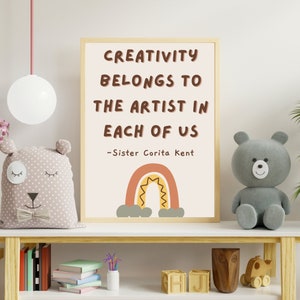 Creativity Quote Poster, Quote Prints, Typography, Playroom Wall Art ...