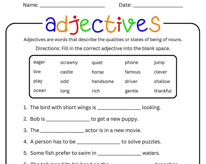 Autumn Adjectives Chart, Autumn, Fall, Fall Adjectives, Writing Stories ...
