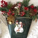 Rustic Snowman Wall Planter Christmas Decoration Winter Decor Home ...