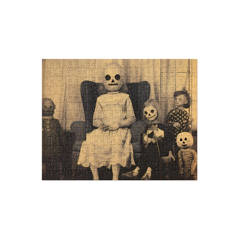 Creepy Halloween Jigsaw Puzzle Scary Horror Home Decor Wall Art Picture ...