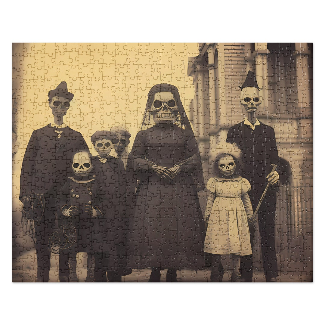 Halloween Jigsaw Puzzle Scary Creepy Game Horror Home Decor - Etsy