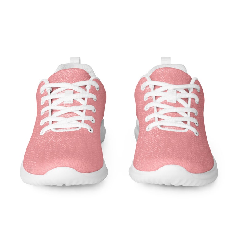 Pink Womens Athletic Shoes, Workout Shoes, Solid Pink Color Shoes ...