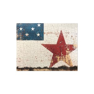American Flag Jigsaw Puzzle Rustic 4th of July Decor Gift - Etsy